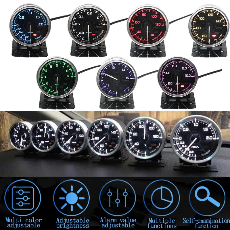 Defi Advance A1 60mm Defi Meter 7 Colors Water Temp Gauge oil pressure ...