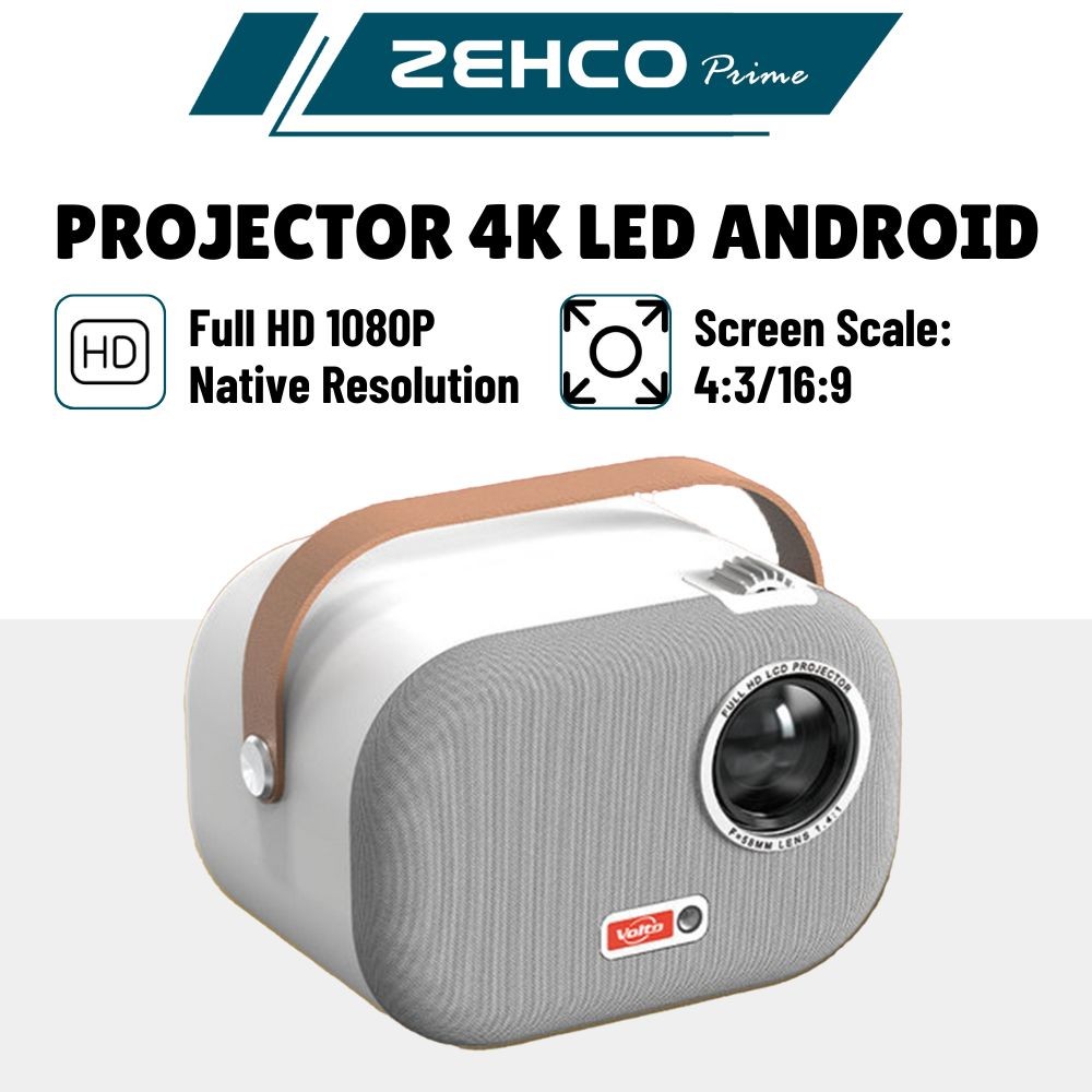 Projector 4K Android 9.0 10000 Lumens 2+32GB Dual WiFi Wireless ...