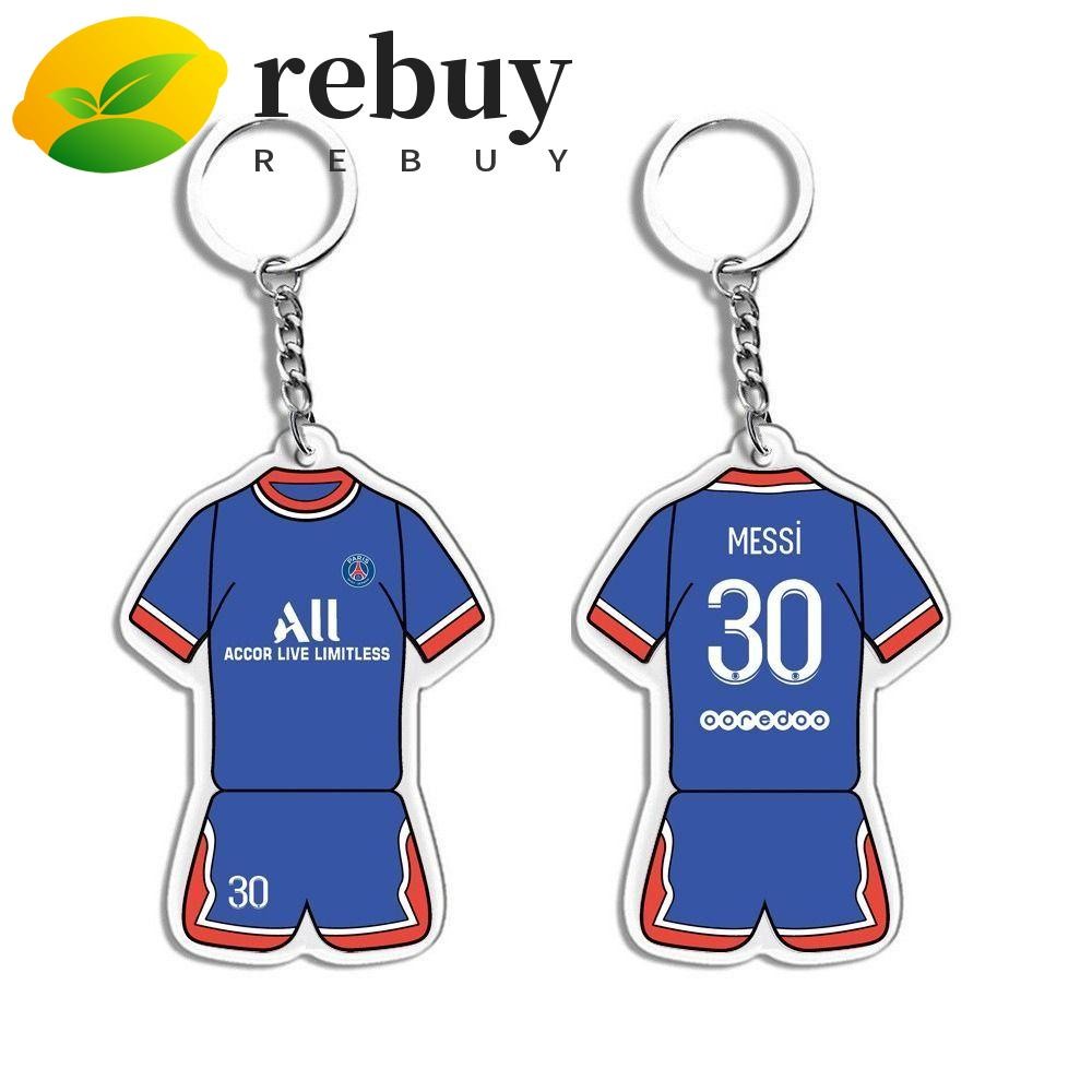 REBUY Football Keychain, Messi Ronaldo Football Star Keyring, Car Key ...
