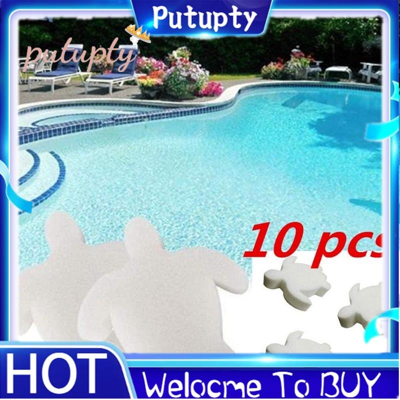 10Pcs Oil Absorbing Sponge Reusable Swimming Pool Filter Grime Scum ...