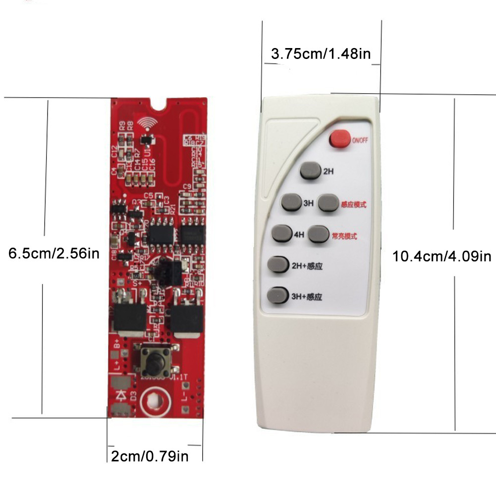 3.2V 3.7V Solar Lamp Control Board Human Induction LED Drive Panel ...