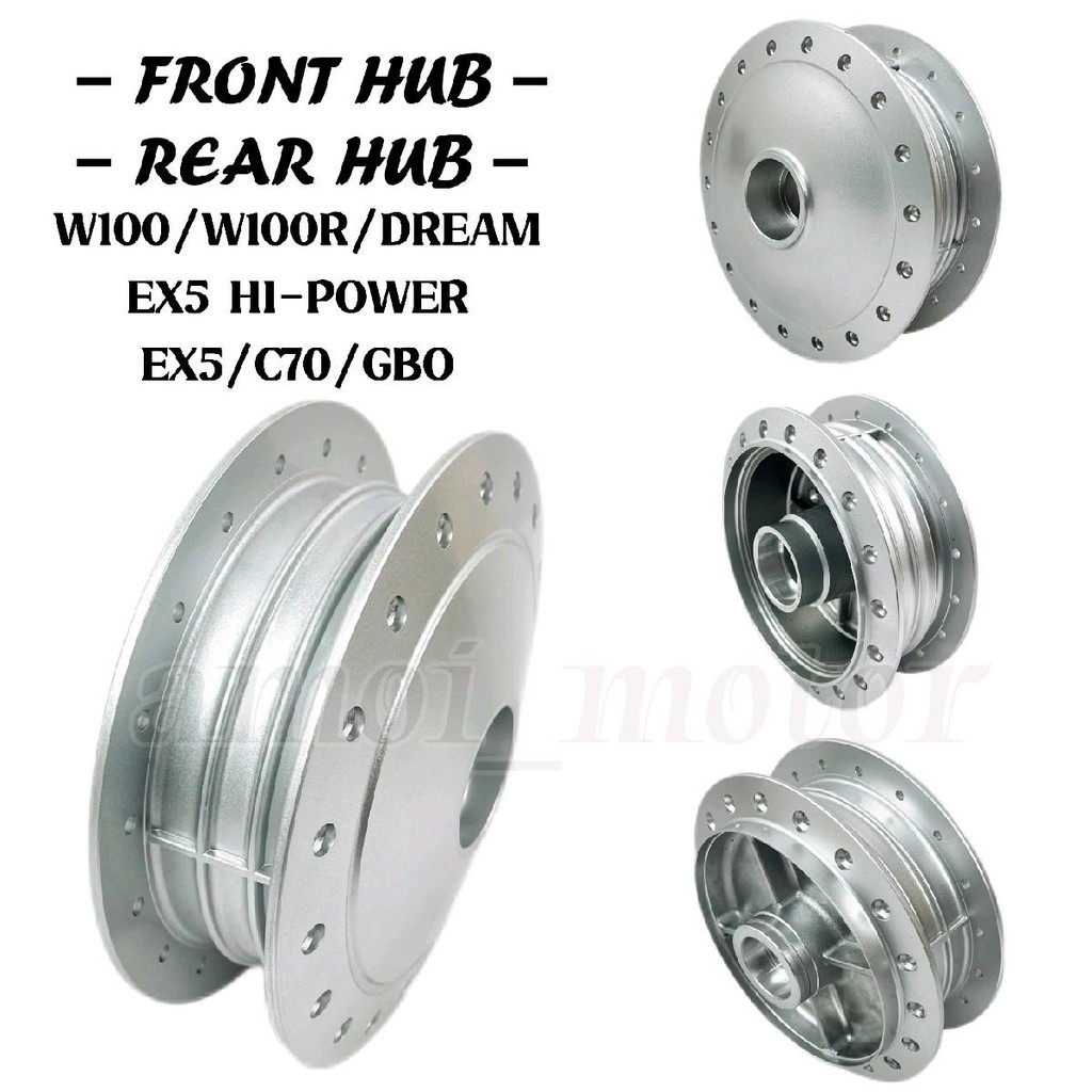 EX5 C70 GBO EX5 HI-POWER W100 W100R DREAM FRONT HUB REAR HUB GANTANG HUB DEPAN BELAKANG | Shopee ...