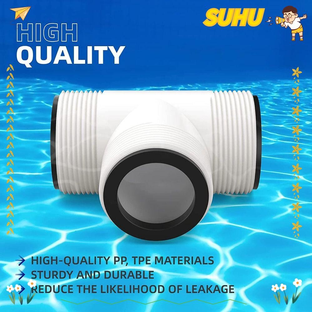 SUHU T Splitter Pool Hose, East To Install Strong Sealing 1.5inch Pool ...