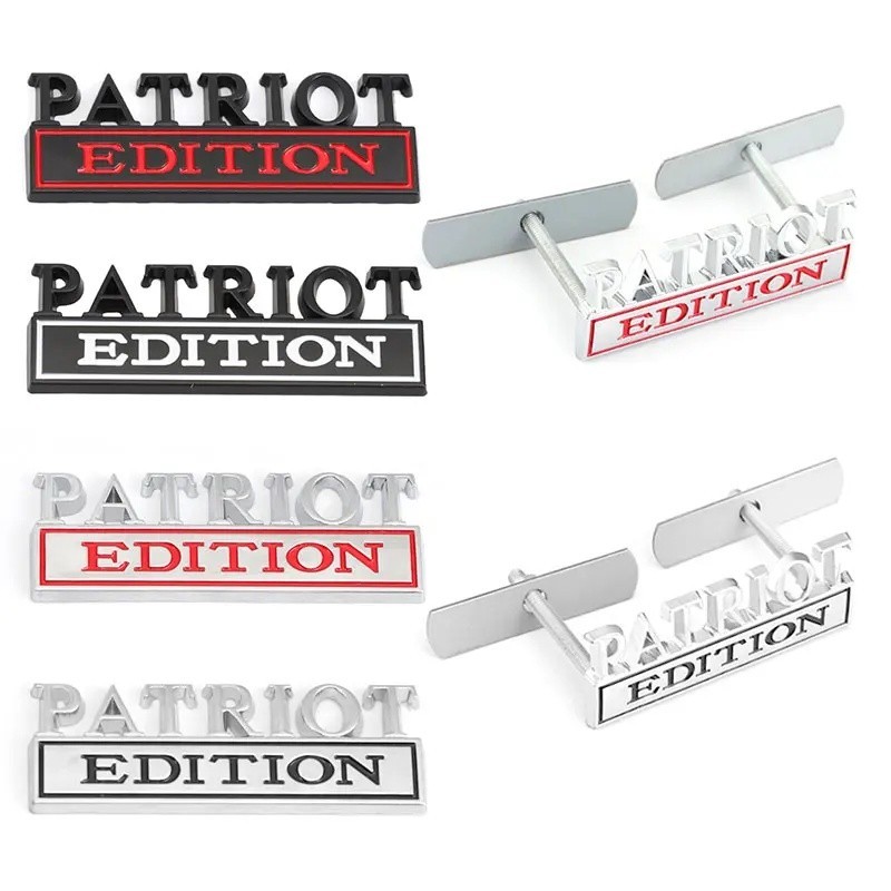 Car Front Grille Metal Badge Tail Trunk Emblem Sticker for Jeep PATRIOT ...