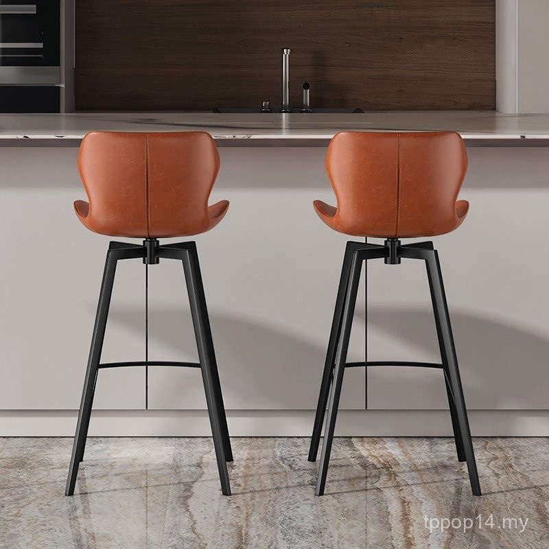 Rotatable Bar Chair Chair Italian n-Style Minimalist Household Light ...