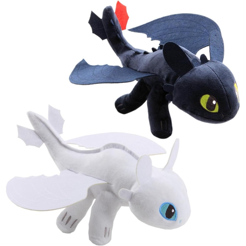 Toothless Dragon Plush - Night Light Fury Stuffed Animal Plush Figure ...