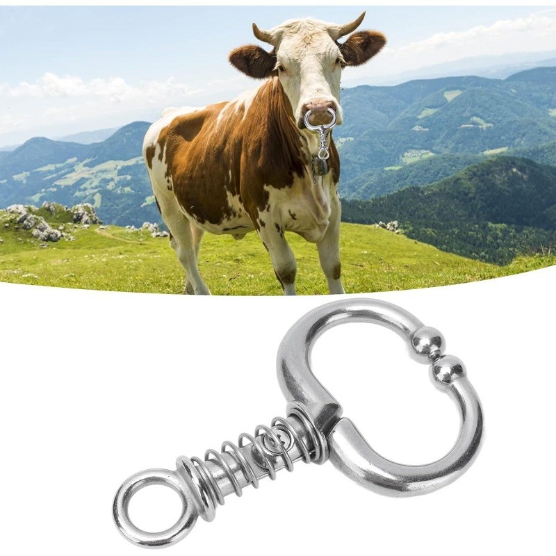 Farm Livestock Supplies Cattle Nose Clamp, Lightweight Durable Safe ...