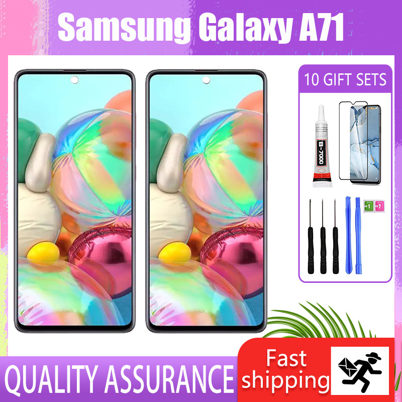 Original AMOLED Samsung Galaxy A71 LCD Display Touch Screen With Frame ...