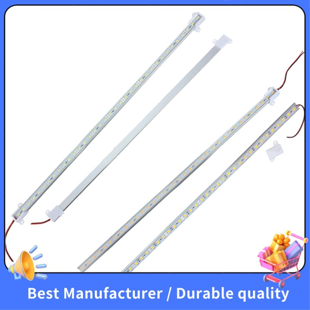 【NEW】2x 50CM 12V 36 LED 5630 SMD Hard Strip Light Aluminum Shell With ...