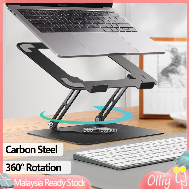 Foldable Laptop Stand Carbon Steel Laptop Holder 10-17 Inches Height ...