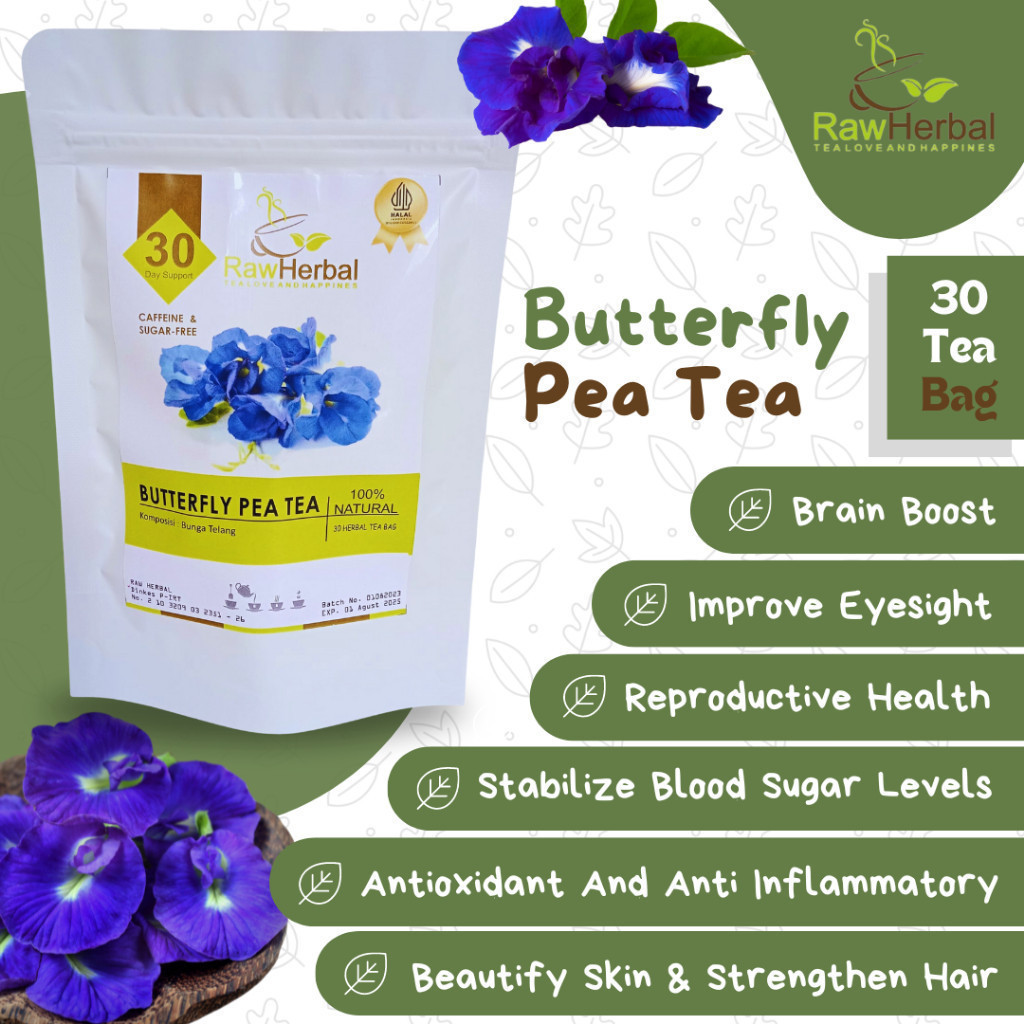 Tempatan PCOS ACNE Butterfly Pea Flower & ACNE PCOS Tea 30 Sachets ...