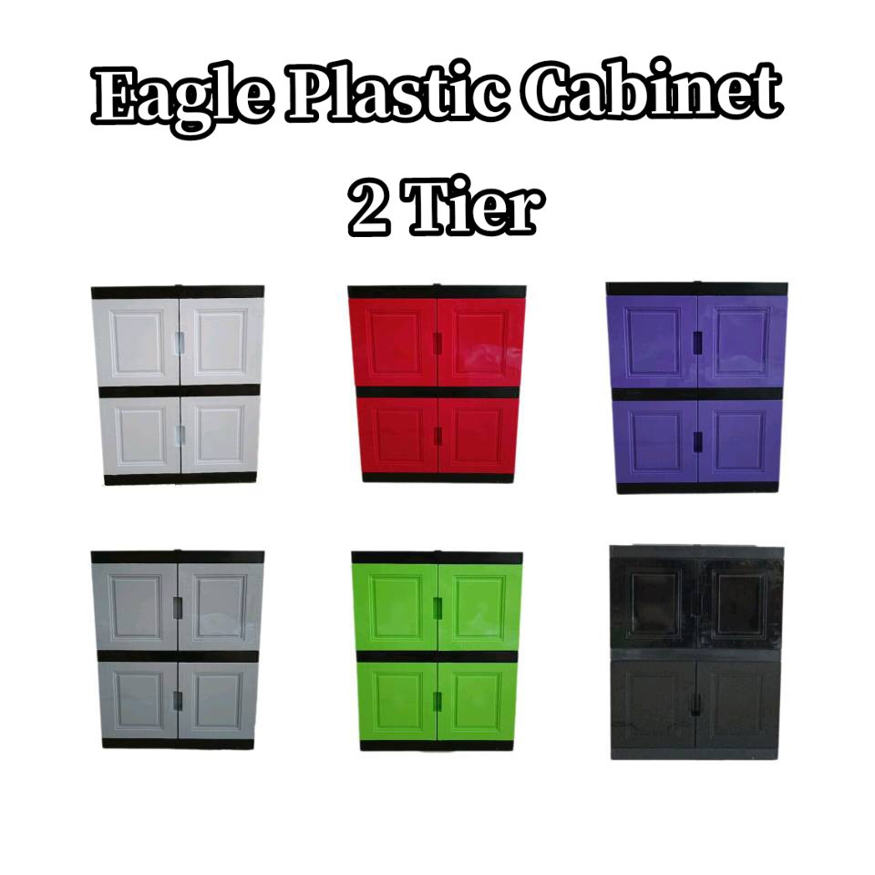 🔥Free Shipping🔥2 Tier Storage Cabinet /Plastic Cabinet/ kitchen /Almari ...