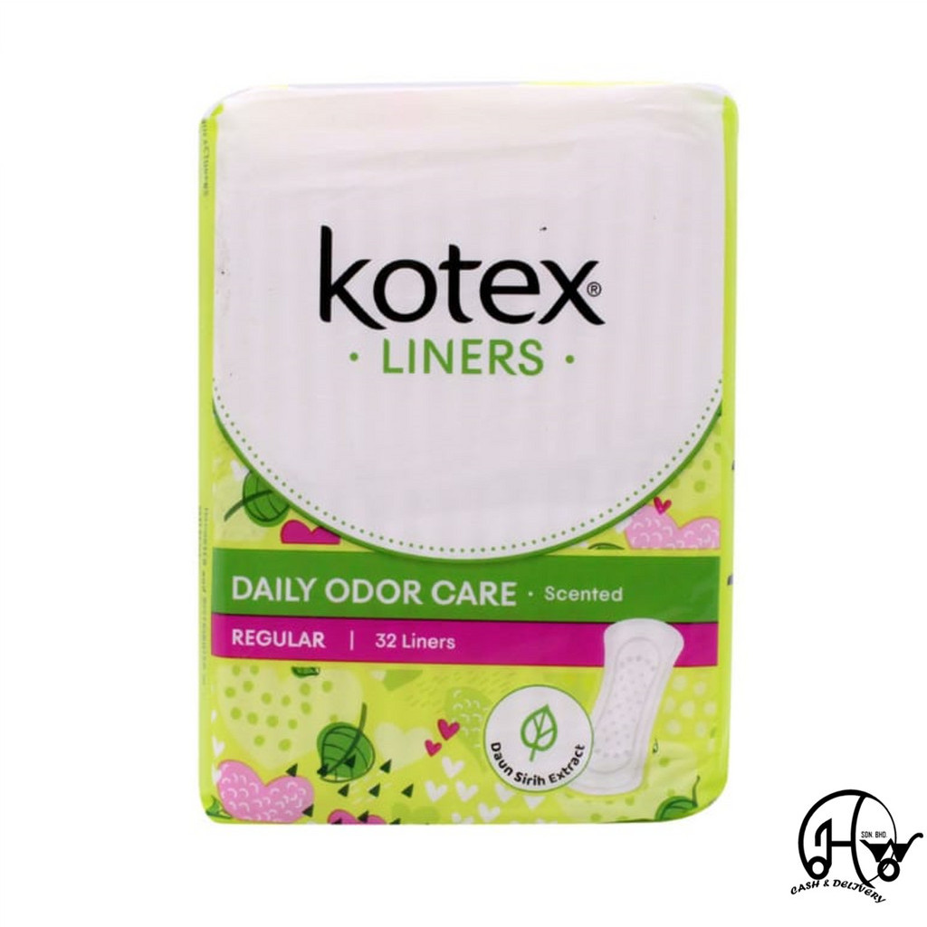 Kotex Fresh Panty Liners Regular Scented Daun Sirih 32's | Shopee Malaysia