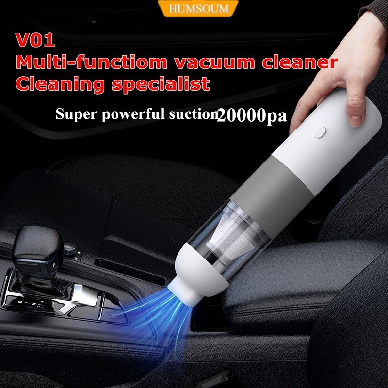 V01 Portable Vacuum Cleaner Mini Cordless Home Car Wireless Vacuum ...