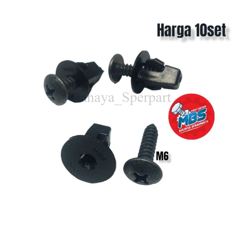 10 sets of Toyota Avanza xenia Terios rush plastic bolt mount button ...
