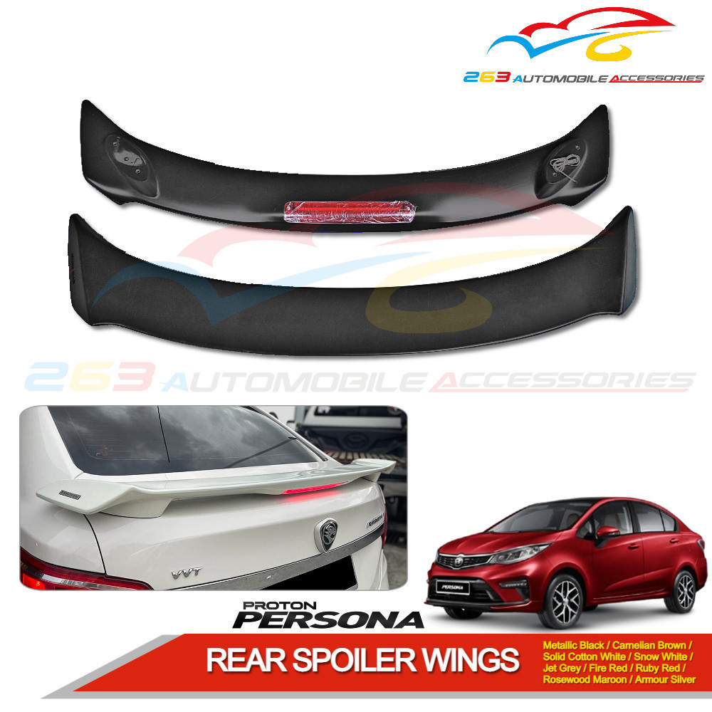 PROTON PERSONA 2016-2023 REAR SPOILER WINGS WITH LED LIGHT 'ABS ...