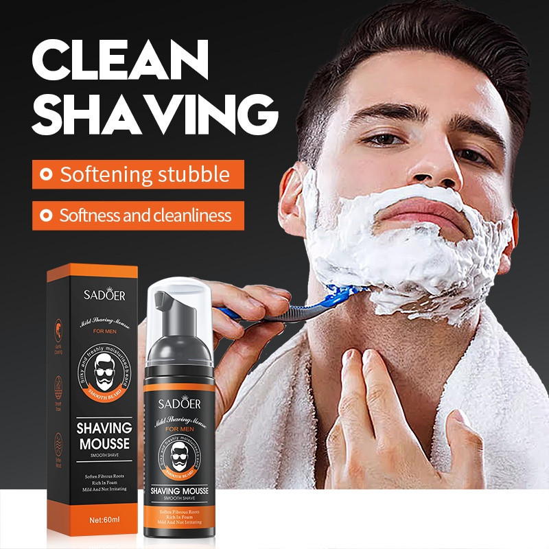 ROREC SADOER Men Shaving Mousse Softens Fibrous Roots Rich In Foam Mid ...