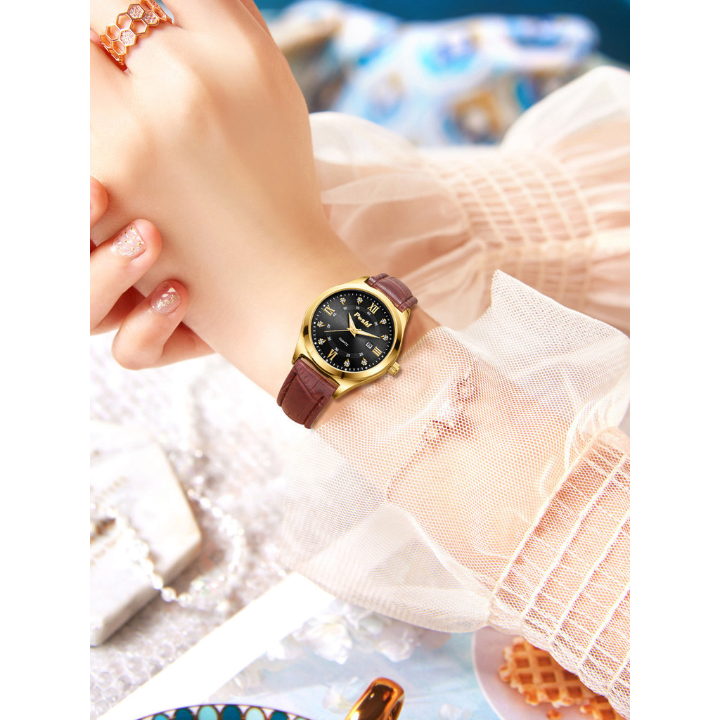 POSHI Jam Tanggan Perempuan Waterproof Fashion Korean Quartz Watch for ...