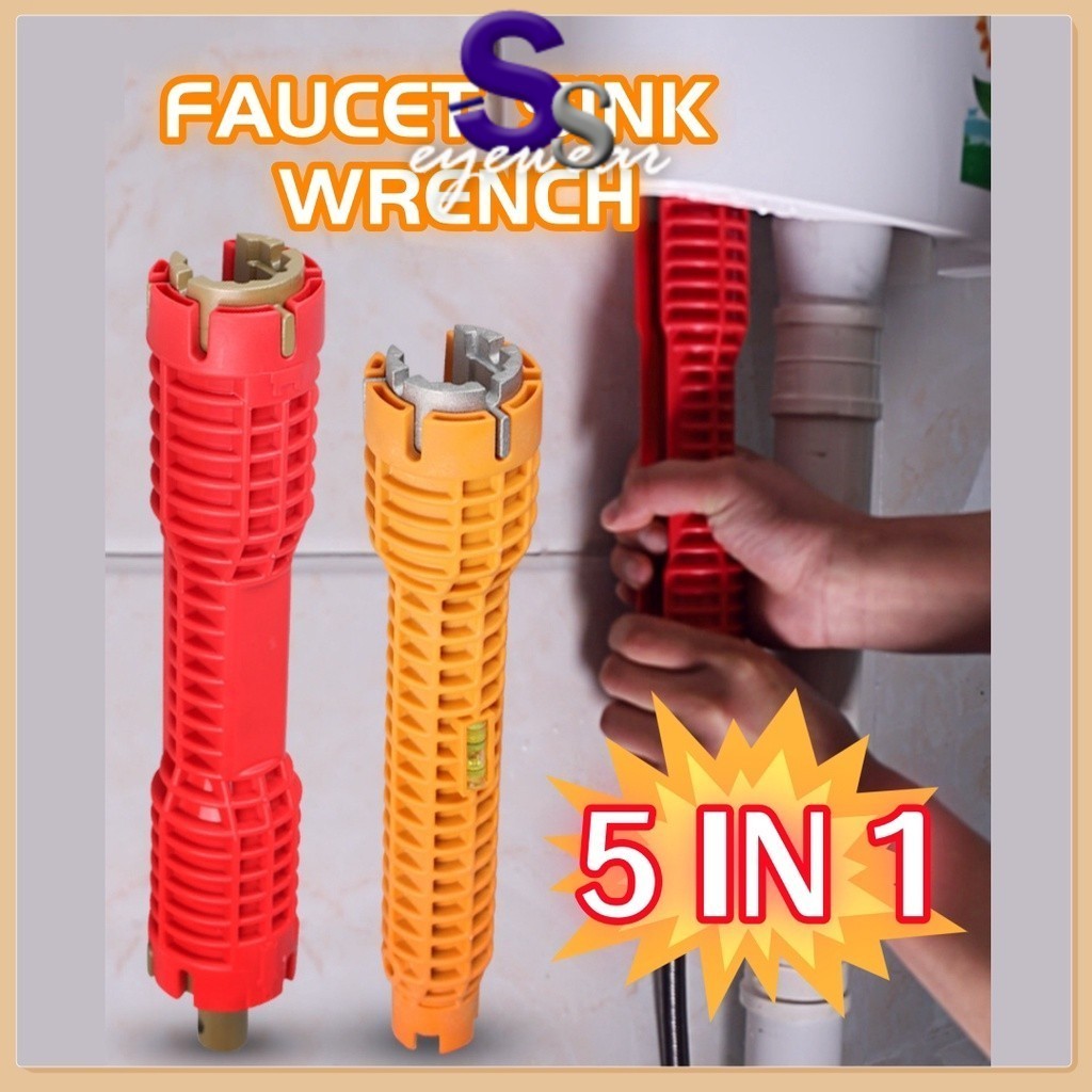 Multifunctional Faucet and Sink Installer 5 IN 1 Wrench Tool Water Sink ...