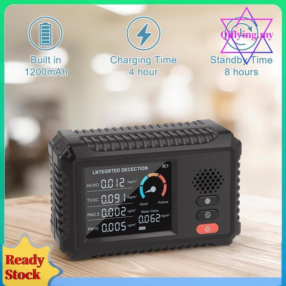 Multifunction 4 in 1 Digital Air Quality Monitor Sensor Portable Tester ...