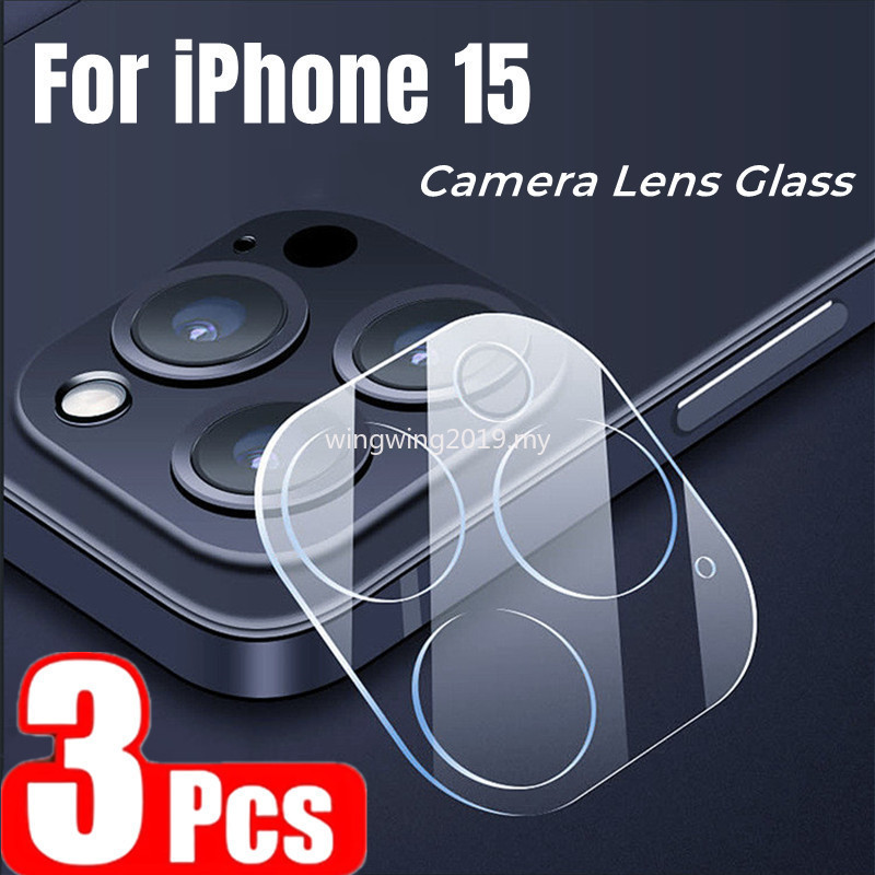 3PCS Camera Lens Glass for iPhone 15 14 13 11 Pro Max Full Cover Camera ...