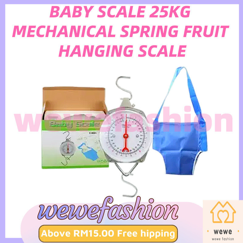 baby scale 25kg mechanical spring fruit hanging scale hanging pants scale baby hanging scale ...