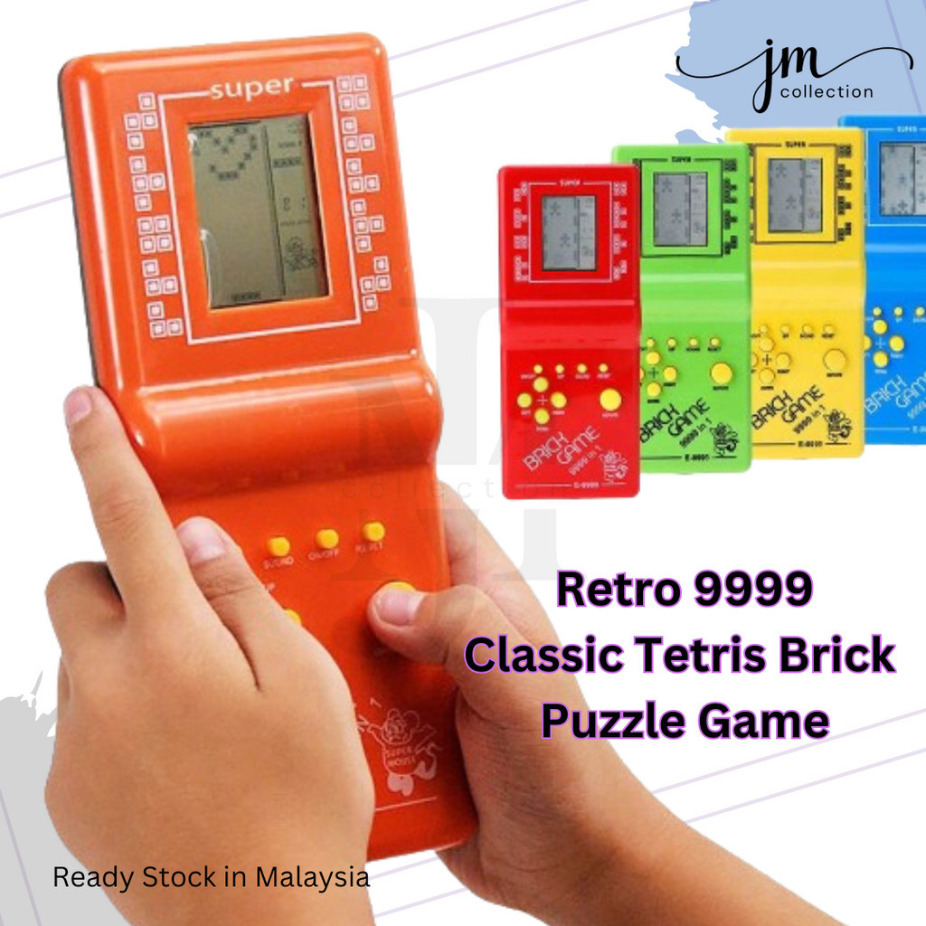 Ready Stock !!! Creative Retro 9999 Classic Tetris Brick Puzzle Game ...