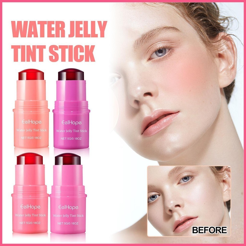 Jelly Blush Sheer Moisturizing Lip and Cheek Jelly Blush Stick Long ...