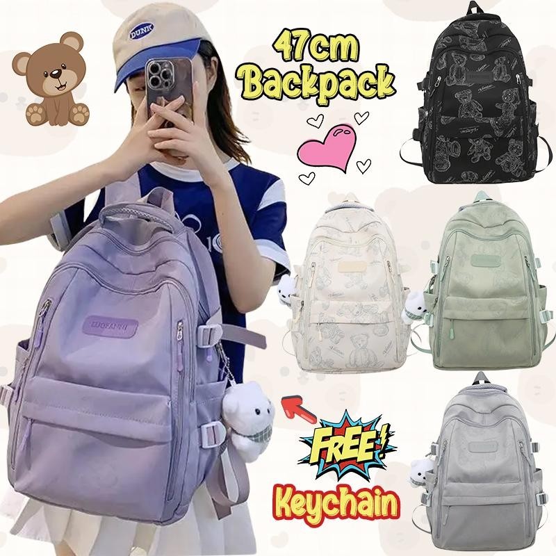 (B763) 47cm School Bag Laptop Waterproof Laptop Backpack Laptop Bagpack ...