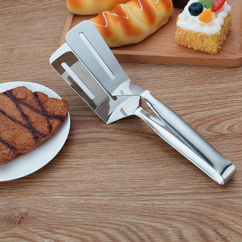 Cutadorns Premium Stainless Steel Gripper Bread Clip/Fried Steak Clamp ...