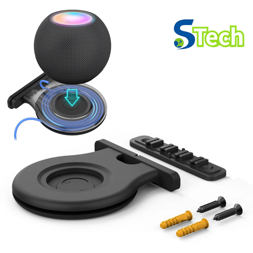 Wall Mount Holder For HomePod Mini Smart Speaker Accessories Detachable ...