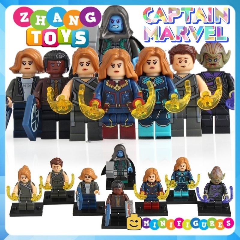 Captain Marvel Puzzle Toy includes Skrull - Ronan - Nick Fury - Carol ...