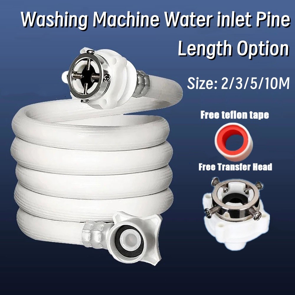 Washing Machine Inlet Pipe 2M 3M 5M 10M 4 Point Interface Mesin Basuh ...