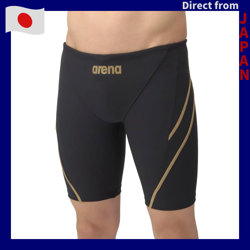 Men's Training Swim Trunks - Half Length Black and Gold(Authentic/New) | Shopee Malaysia