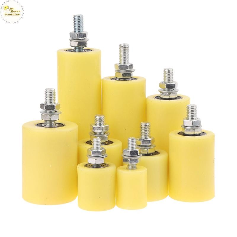 OMS 1Pc Thickened Slide Gate Nylon Guide Roller Steel Roller Bearing ...