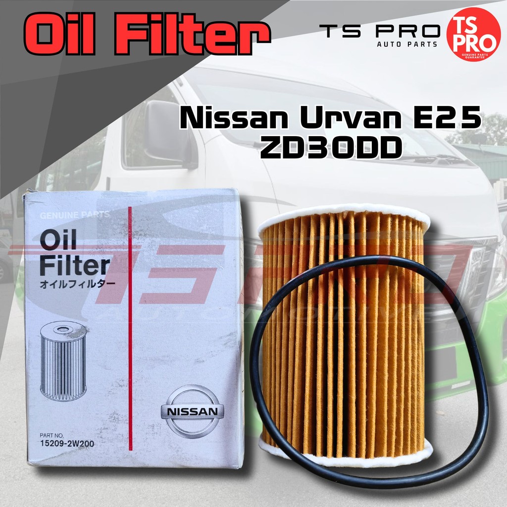 Nissan Urvan E25 ZD30DD Genuine Oil Filter Penapis Minyak Hitam (Paper ...