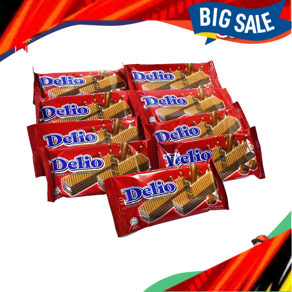 (9pcs) Biskut Wafer, Snek Wafer, Snek Coklat, Snak Coklat, Delio ...