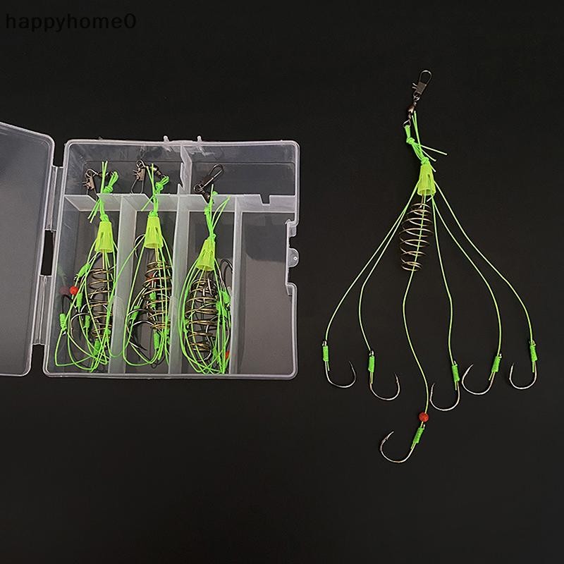 MY 4Pcs/Set 6 Hooks Explosion Fishing Hook Fishing Bait Bait Trap ...