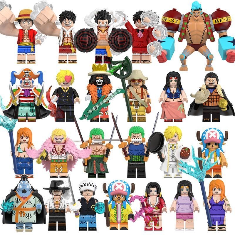 The Latest Compatible Lego Minifigure One Piece Frankie Luffy Zoro ...