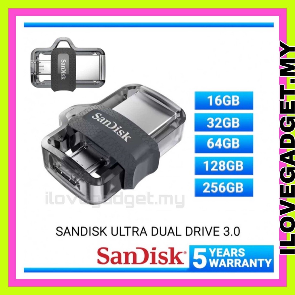 SanDisk OTG Pendrive 3.0 + OTG adapter 16GB 64GB USB Flash Drive 32GB ...