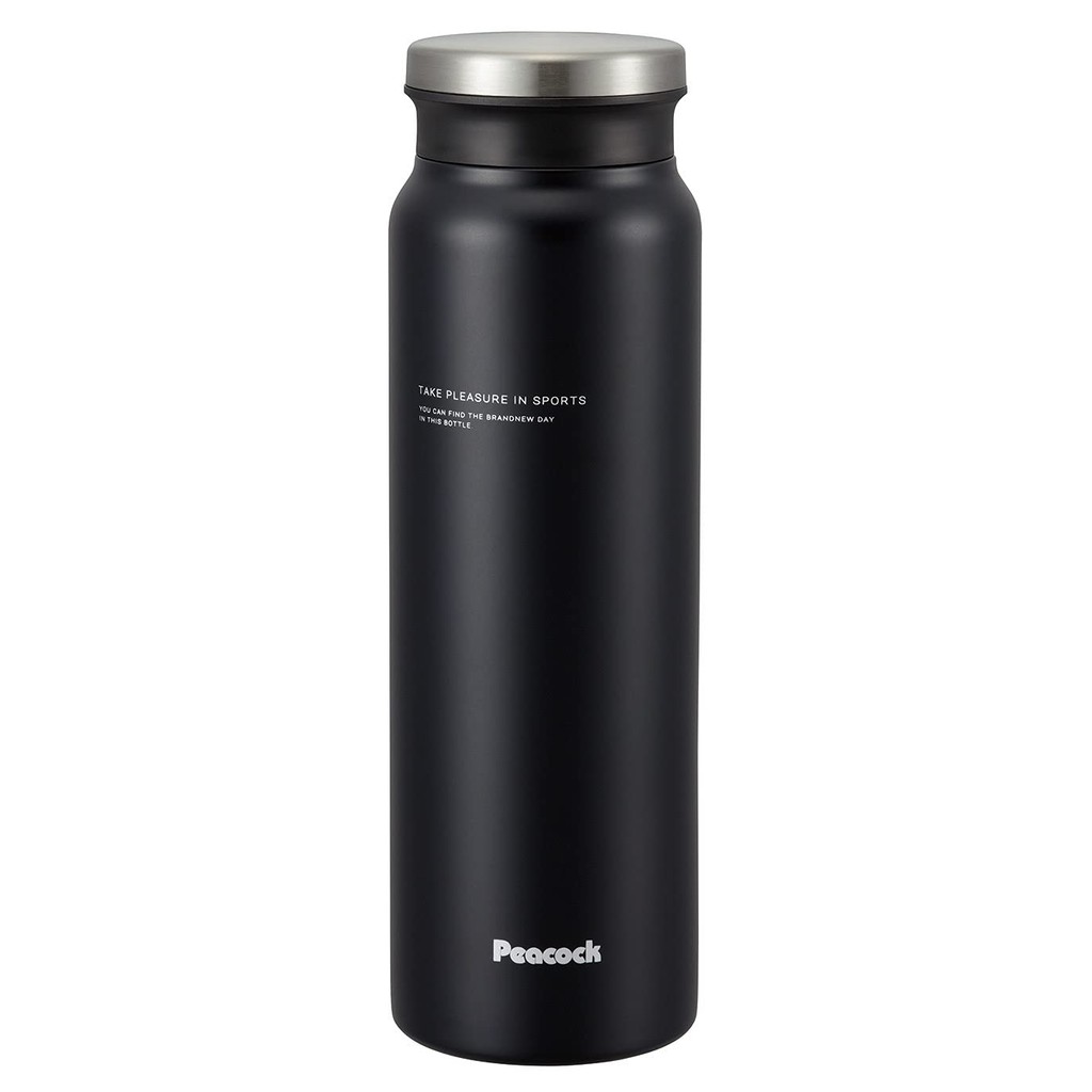 Peacock Stainless Steel Bottle 0.8L AMZ-80 BD - Matte Black | Shopee Malaysia