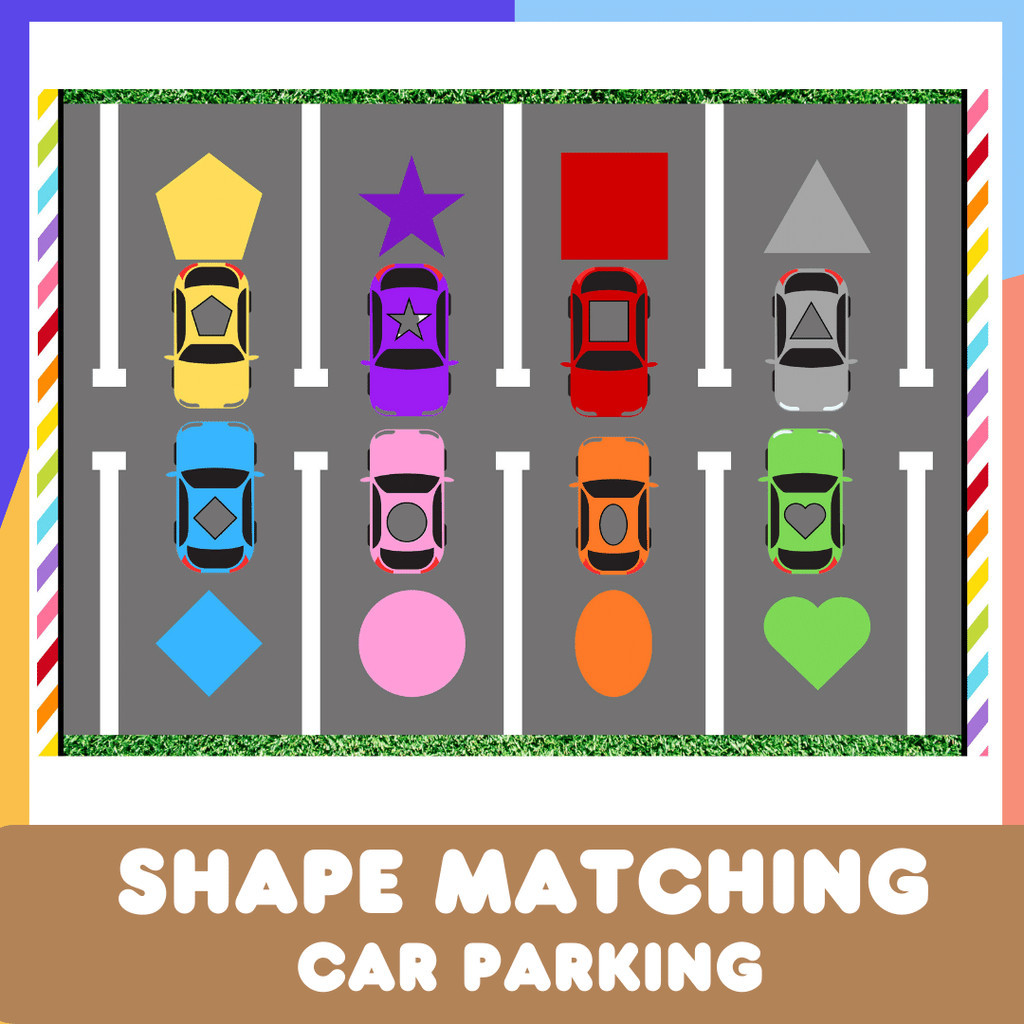 Little Cuttie Shape Matching Activity (Car) Busy Book Prasekolah BBM ...