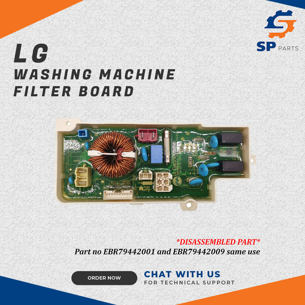 LG WASHING MACHINE FILTER BOARD - Part no EBR79442001 and EBR79442009 ...