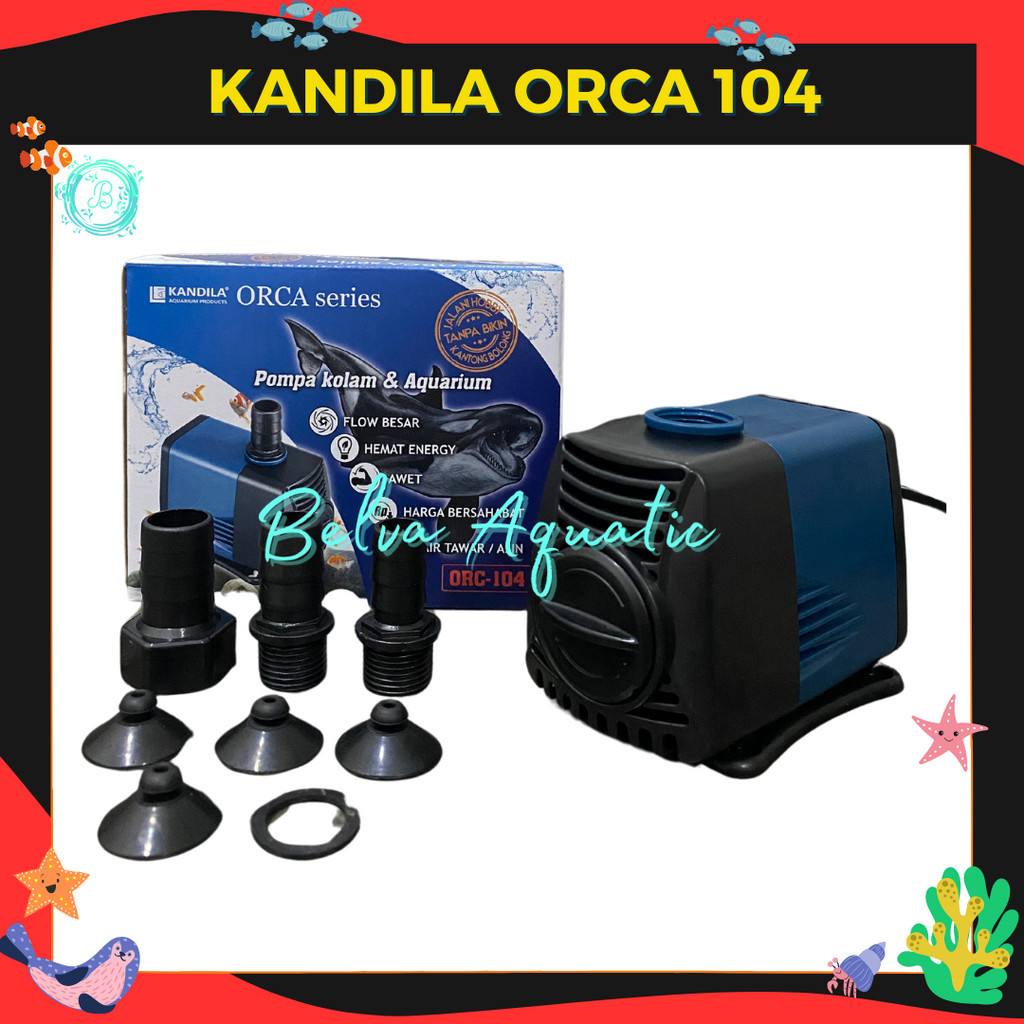 Kandila ORCA 104 Submersible Pump Filter Aquarium Pond Kandila Hydroponic Pump | Shopee Malaysia