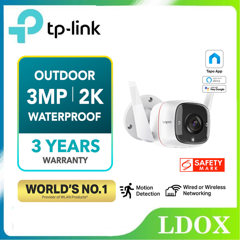 TP-Link Tapo C310 3MP Ultra Resolution Outdoor Security IP66 Weatherproof Wireless WiFi Camera ...
