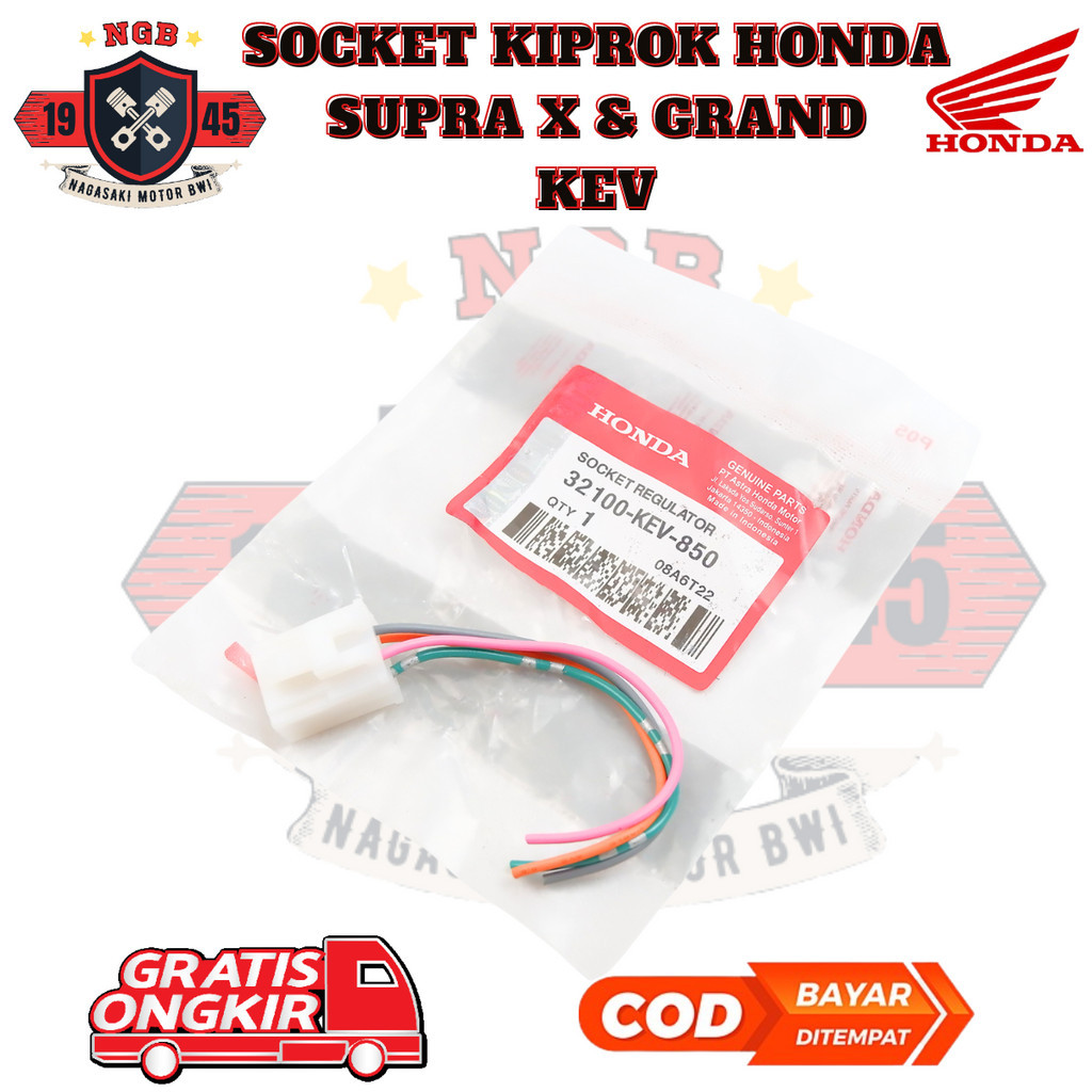 Kiprok Honda Supra X & Grand Socket Cable - Honda Supra X Regulator ...