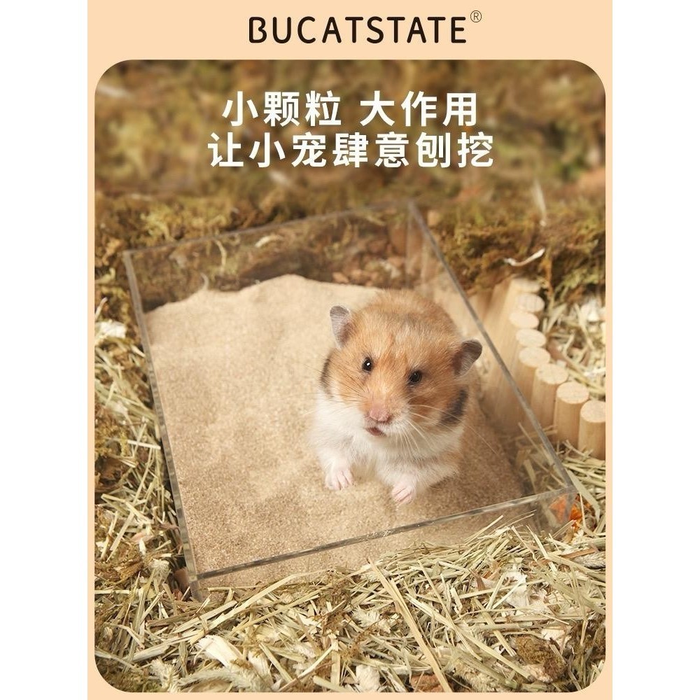 Bucatstate Natural desert sand 2.5kg hamster toilet sand Hamster play ...