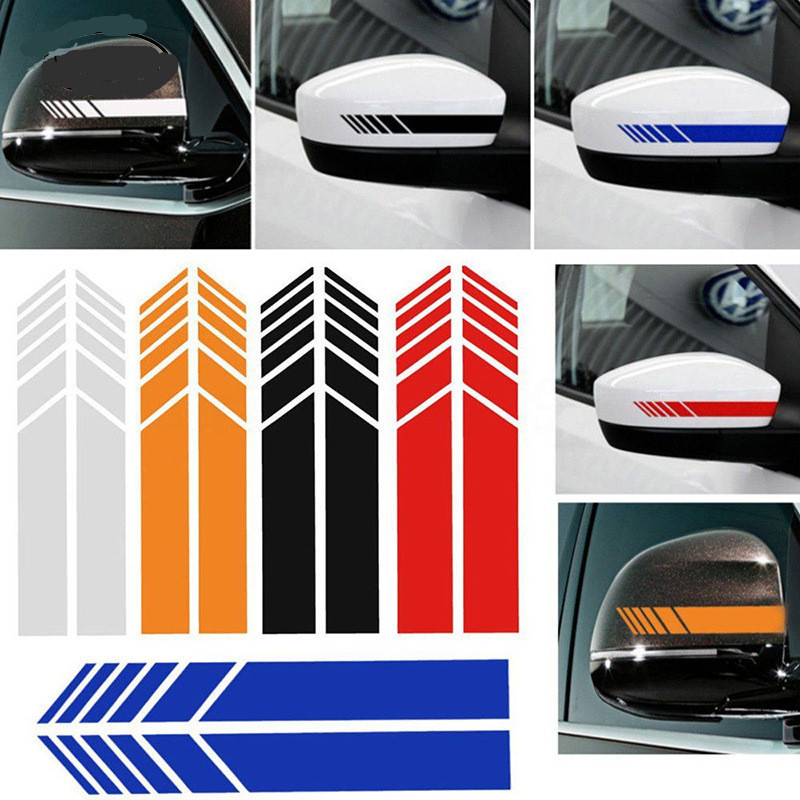 Car rearview mirror stickers with waterproof arrow stripes, car decal ...