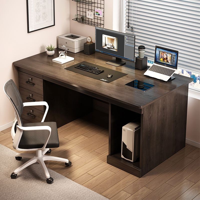 Computer Desk Desktop Home Desk Simple Office Desk Bedroom With Drawer ...