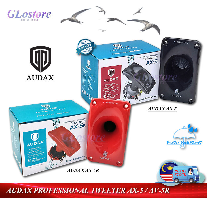 AUDAX TITANIUM COIL WATER RESISTANT SWIFTLET SUPER TWEETER AX-5 / AX-5R ...